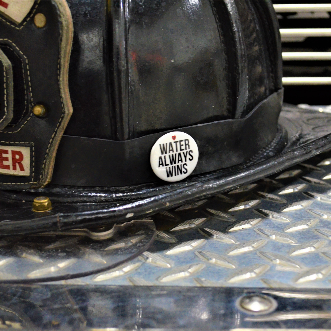 Water Always Wins Button – Elkhart Brass
